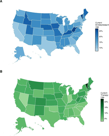 Antidepressant use among American adults in a 50-state survey | BMJ ...